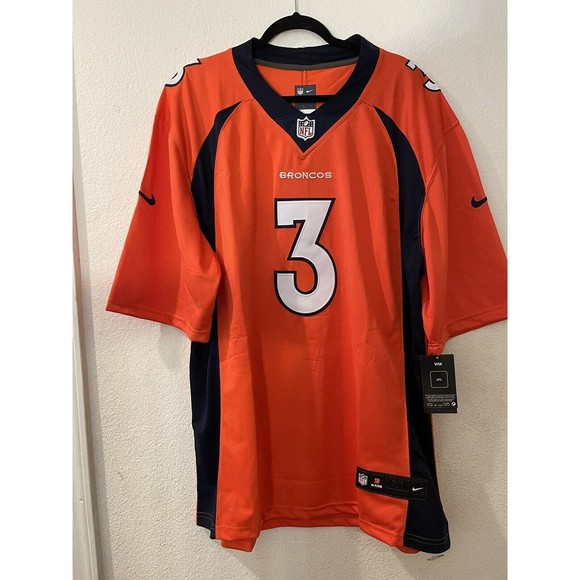 Nike | Shirts | Nfl Denver Broncos 3 Russell Wilson Sz 2xl Nike ...